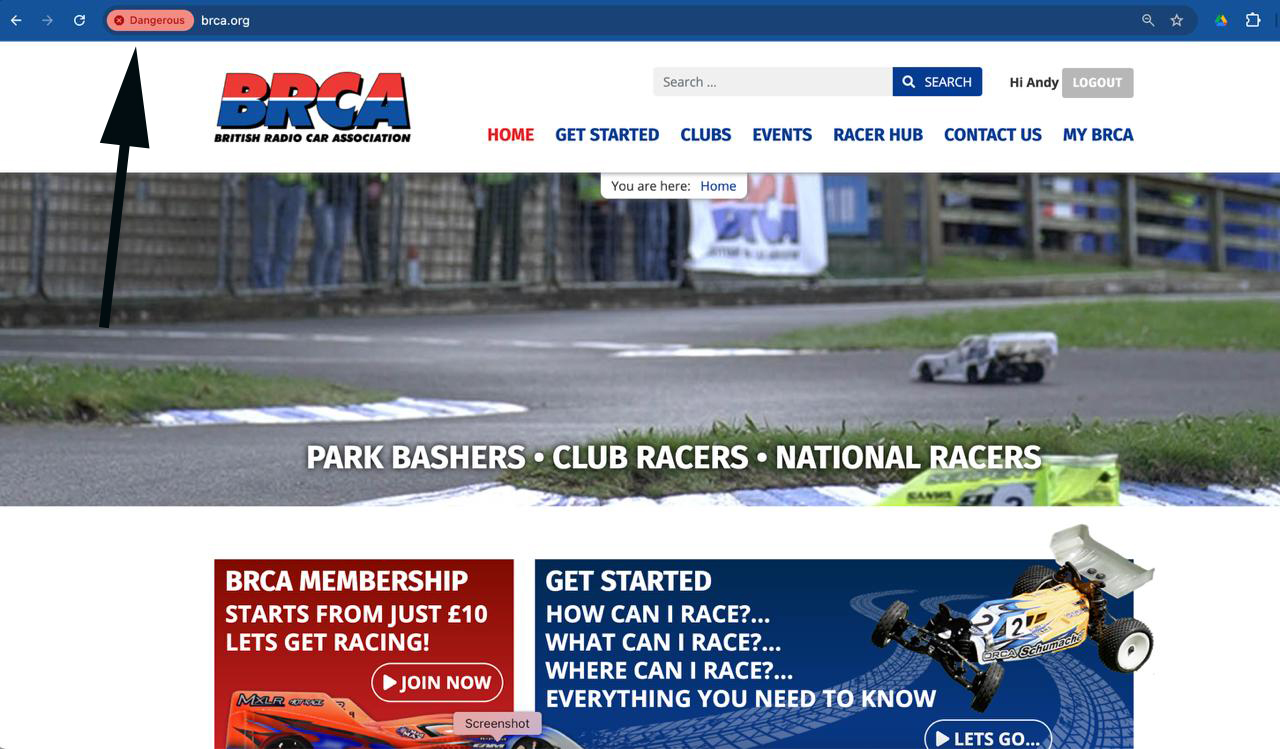 Important information ALL USERS - British Radio Car Association